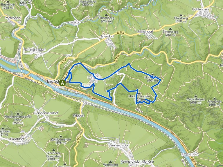 Sächsische Schweiz - Aus Bad Schandau zur Schrammsteinaussicht und auf ...